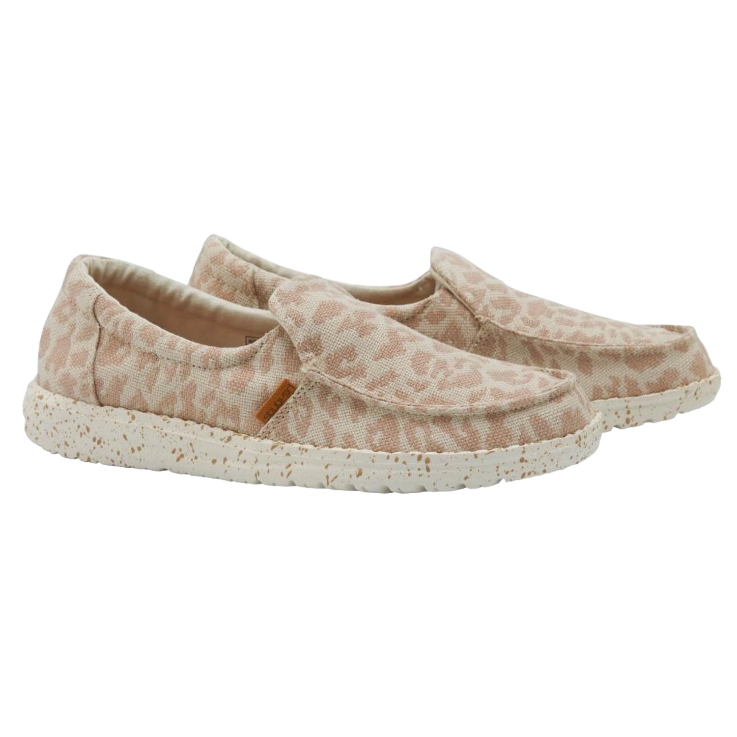 Hey Dude Ladies Misty Woven Cheetah Tan Shoes 140011710 - Walmart.com