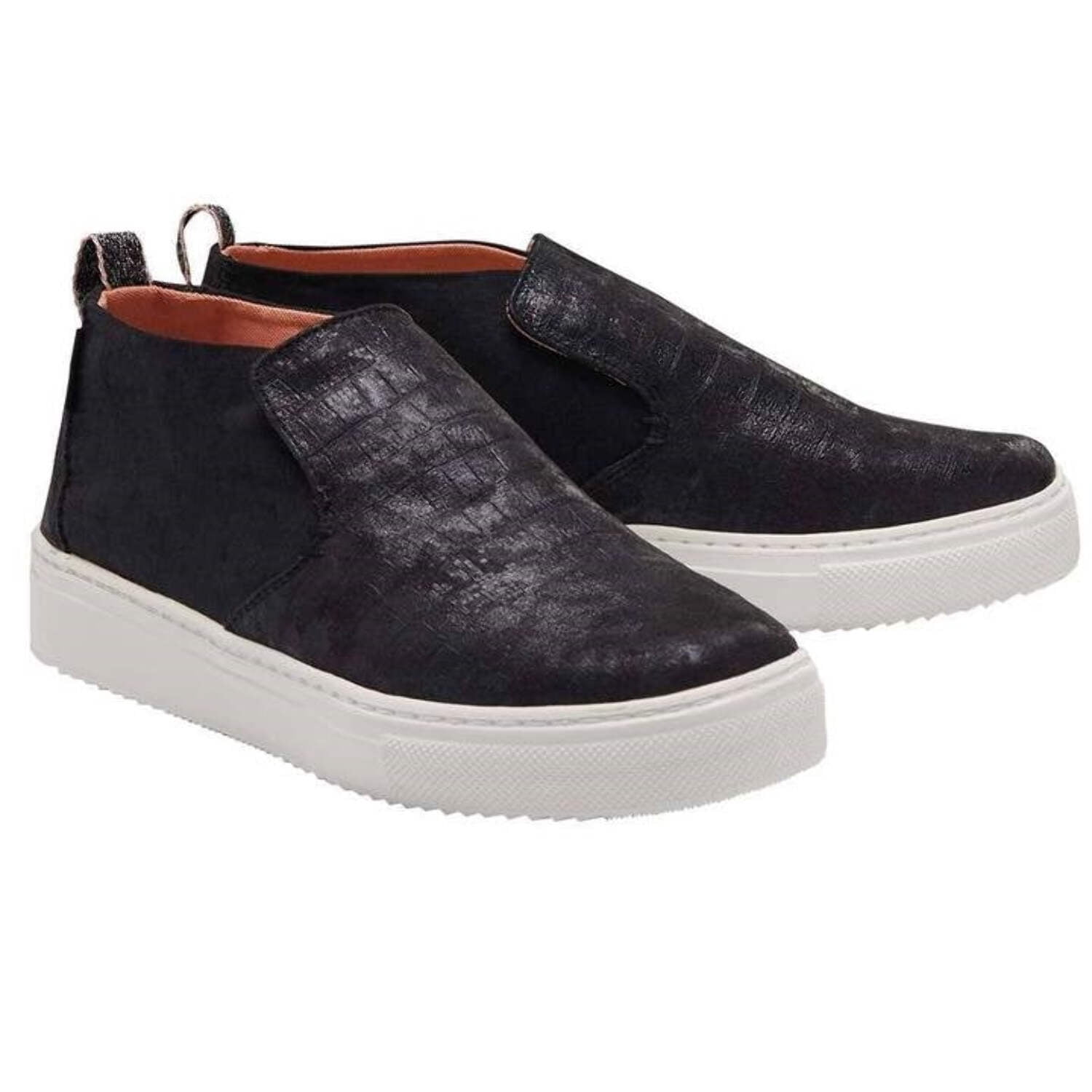 Hey Dude Ladies Peyton Croco Black Shoes 121794880 - Walmart.com