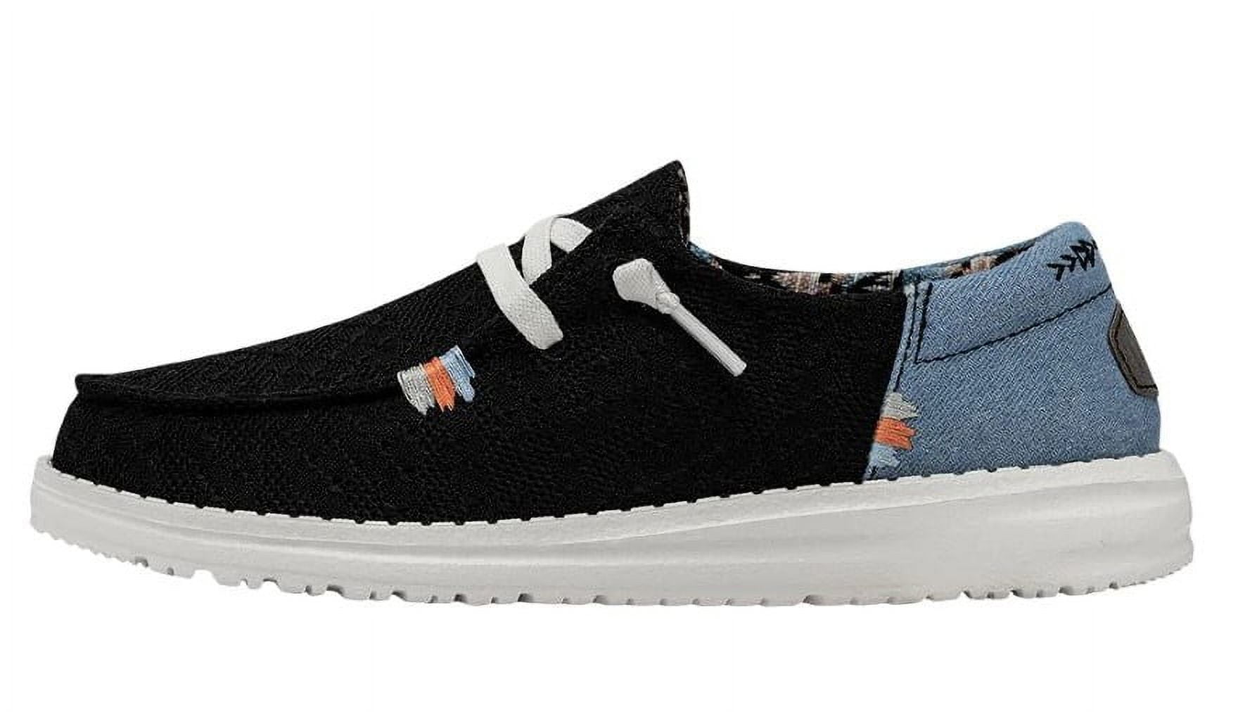 Hey Dude Ladies Wendy BOHO Black Shoes with Flex & Fold Technology ...