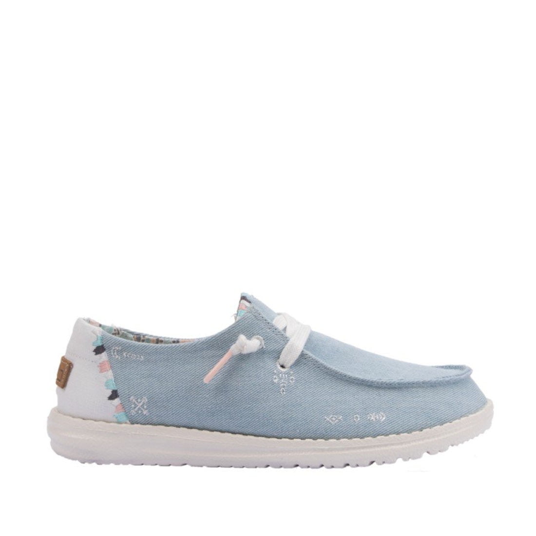 Hey Dude Ladies Wendy Boho Light Denim Shoes 121412412 - Walmart.com