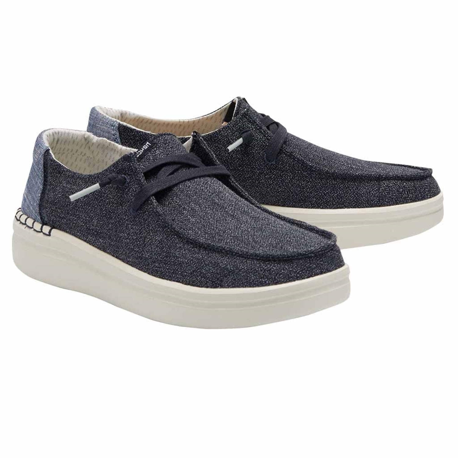 Hey Dude Ladies Wendy Rise Chambray Blue Shoes 121942645 - Walmart.com
