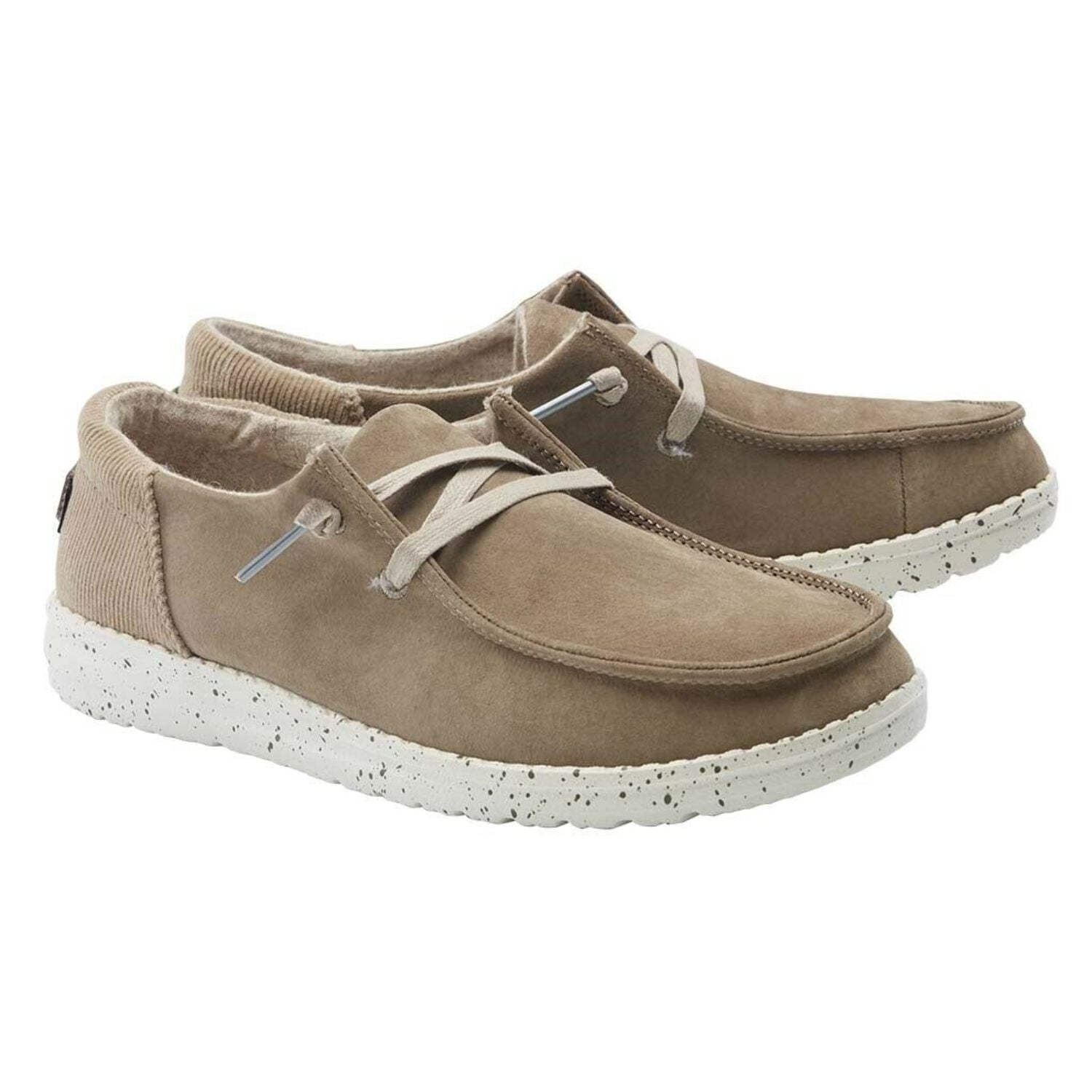 Hey Dude Ladies Wendy Suede Nut Shoes 121901600 - Walmart.com