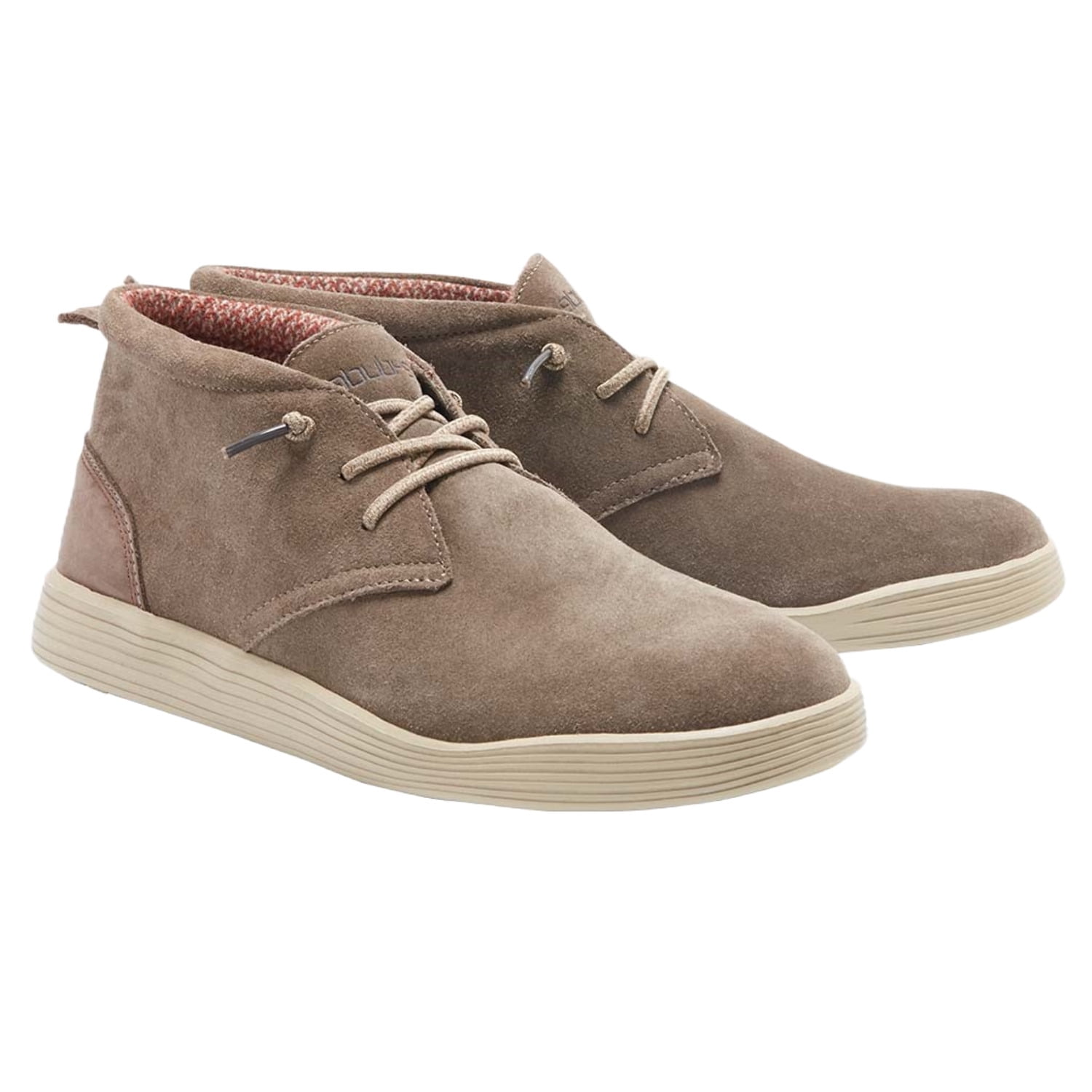 Hey Dude Men's Jo Suede Fossil Ankle Lace Up Shoes 112374962 - Walmart.com