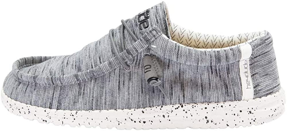 Hey Dude Brand Wally Men's Stretch Loafer Shoes, Stone White, Size 12 ...