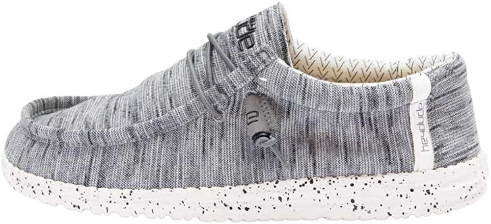 Hey Dude Men's Shoes Wally Stretch Fleece Stone White Size 13 slip on ...