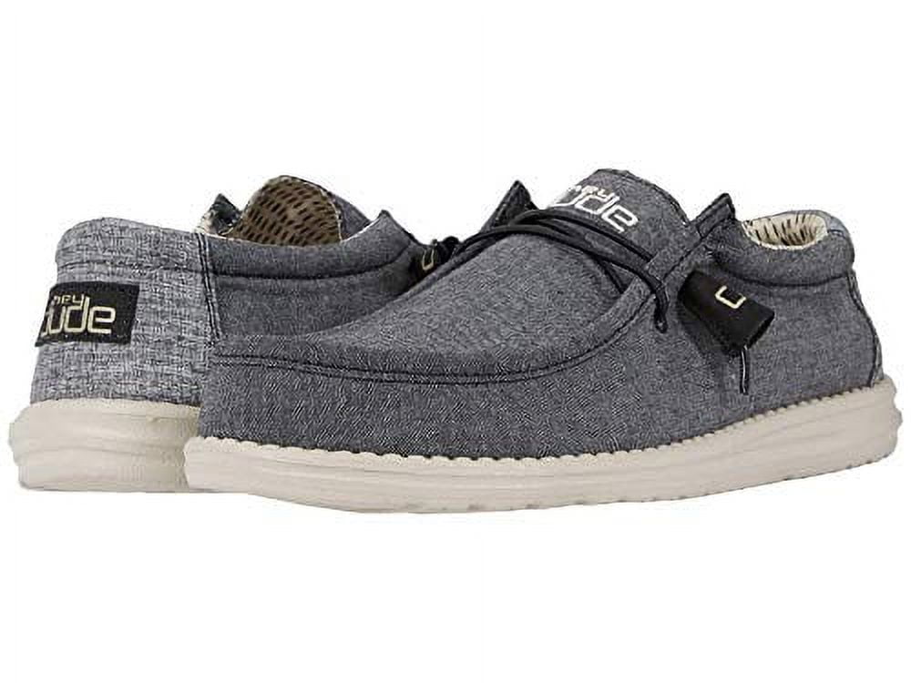 Hey Dude Men's Wally Chambray Black Shoes 110064985 - Walmart.com
