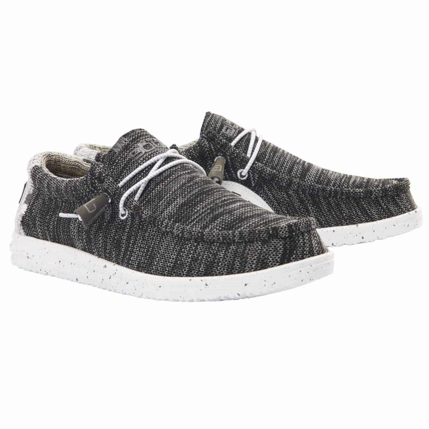 Hey Dude Men's Lace-Up Loafers, Rounded Toe Chambray Castlerock, Size ...