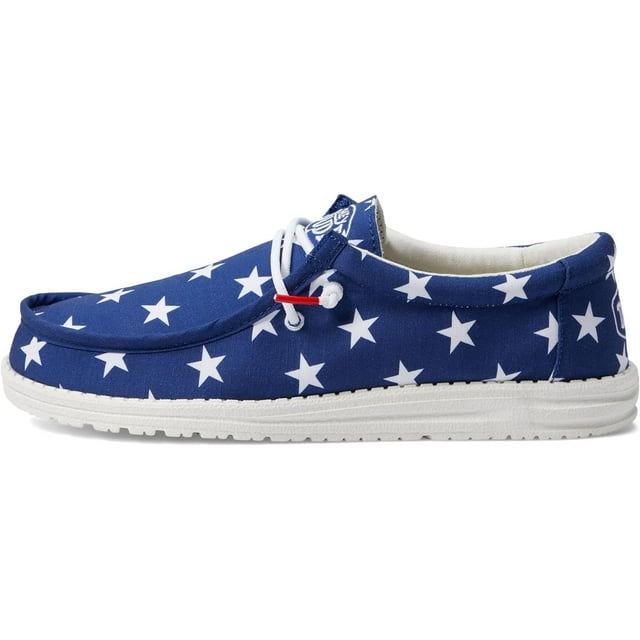 Hey Dude Men's Wally Patriotic American Flag Slip On Shoes 40001-9CW ...