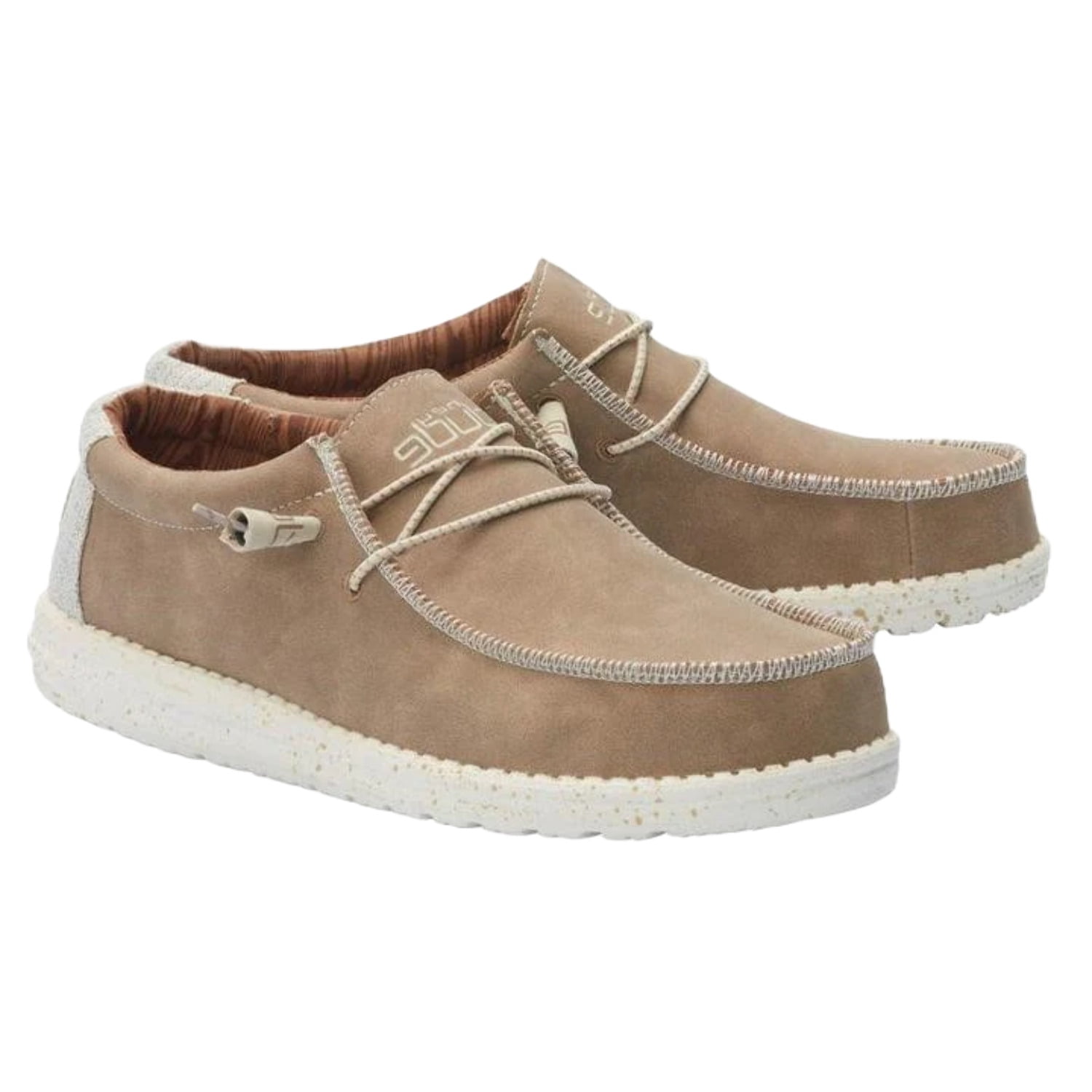 Hey Dude Men's Wally Recycled Leather Travertine Shoes 150202994 ...