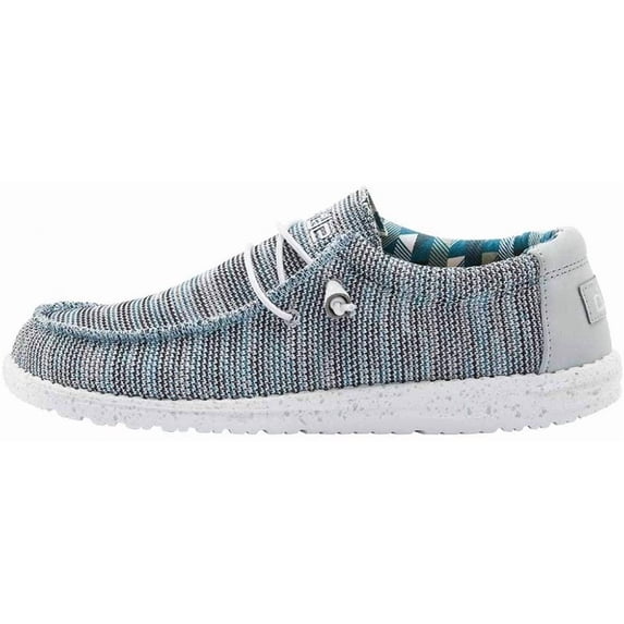 Hey Dude Men's Wally Sox Funk Comfort Loafer Shoes, Linen - Black, Gray ...