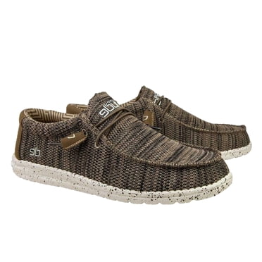 Hey Dude Mens Wally Slub Canvas Loafer - Tan - Walmart Business Supplies