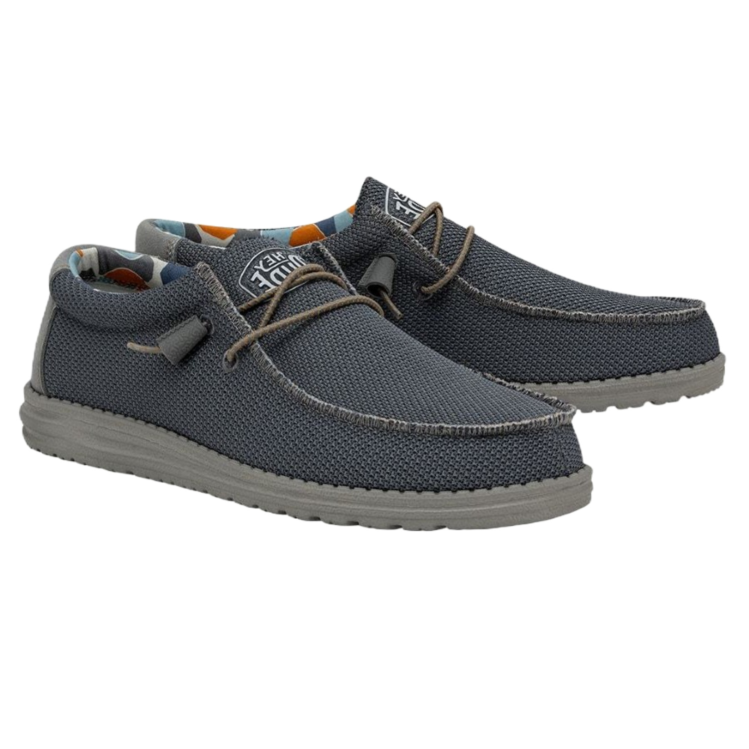 Hey Dude Men's Wally Sox Triple Needle Blue Shadow Shoes 40020-3US ...