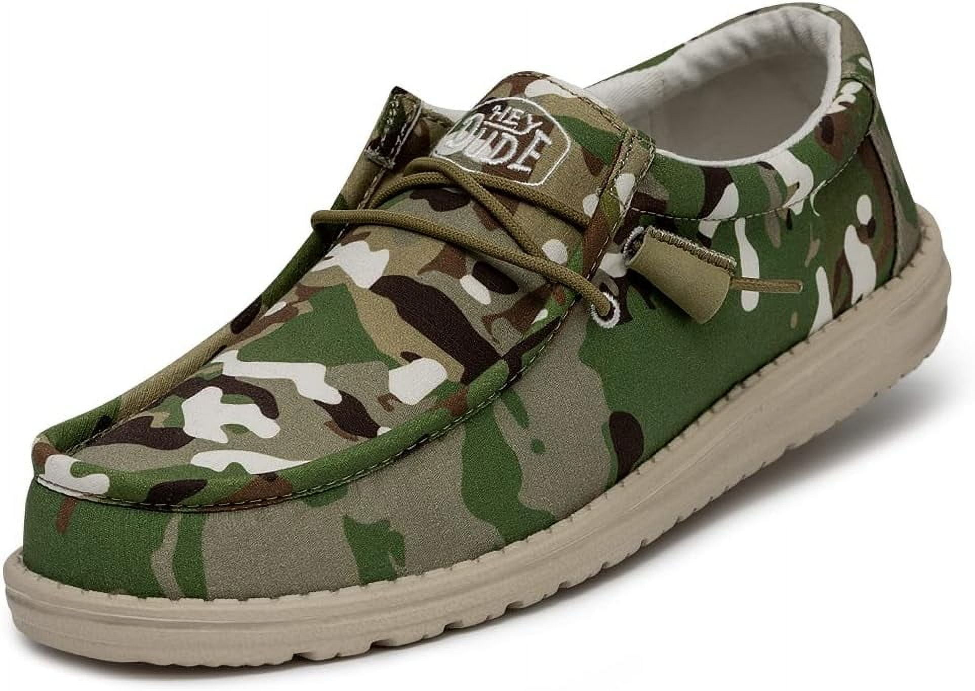 Hey Dude Mens Wally Camouflage Loafer - Multi Camo - 42 - Walmart.com