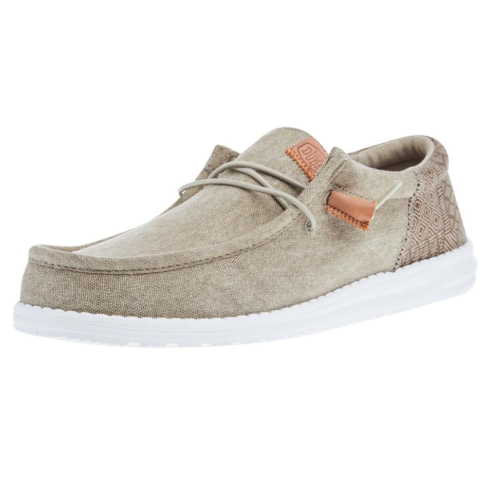 Hey Dude Mens Wally Walnut Funk Batik Casual Shoe - Walmart.com