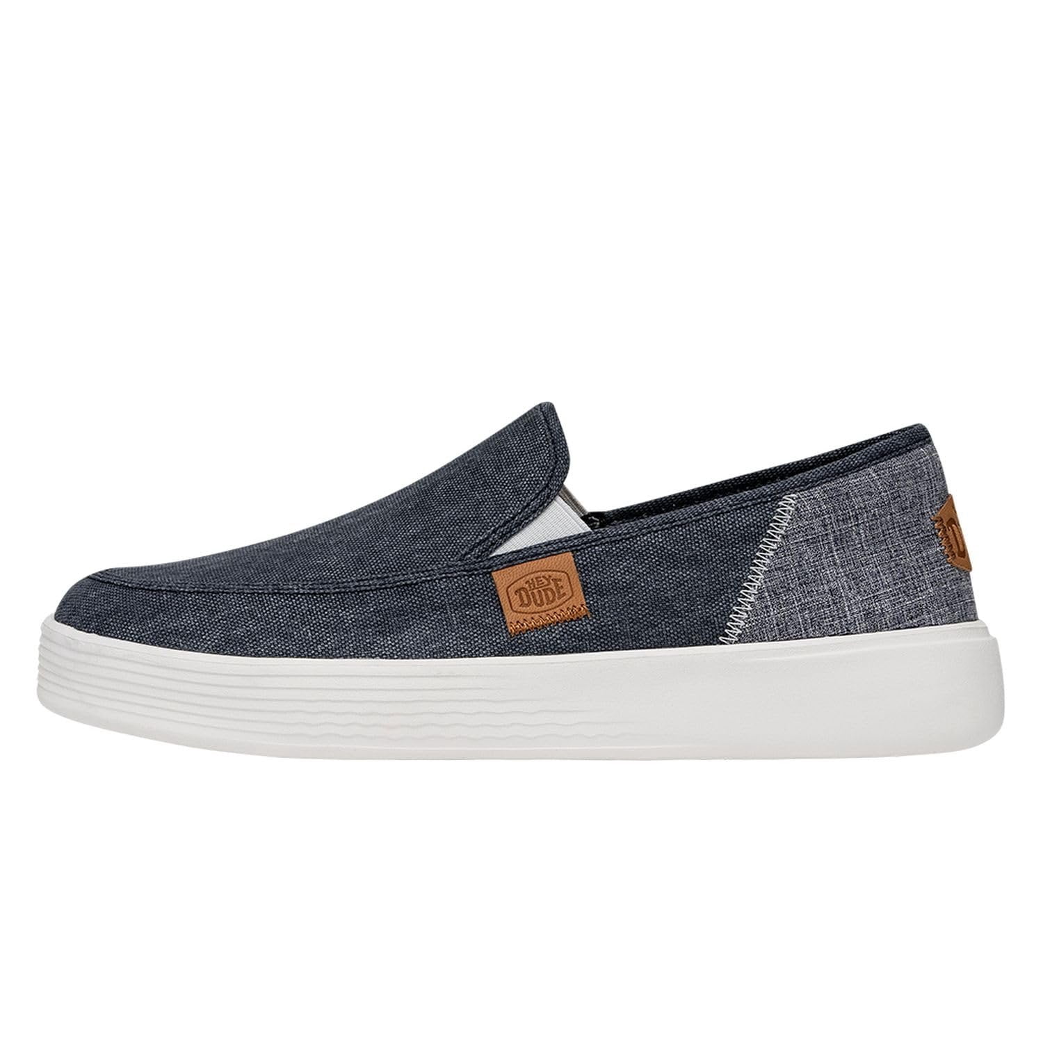Hey Dude Sunapee Craft Linen Navy Size M11 Men's Shoes Men's Slip On ...