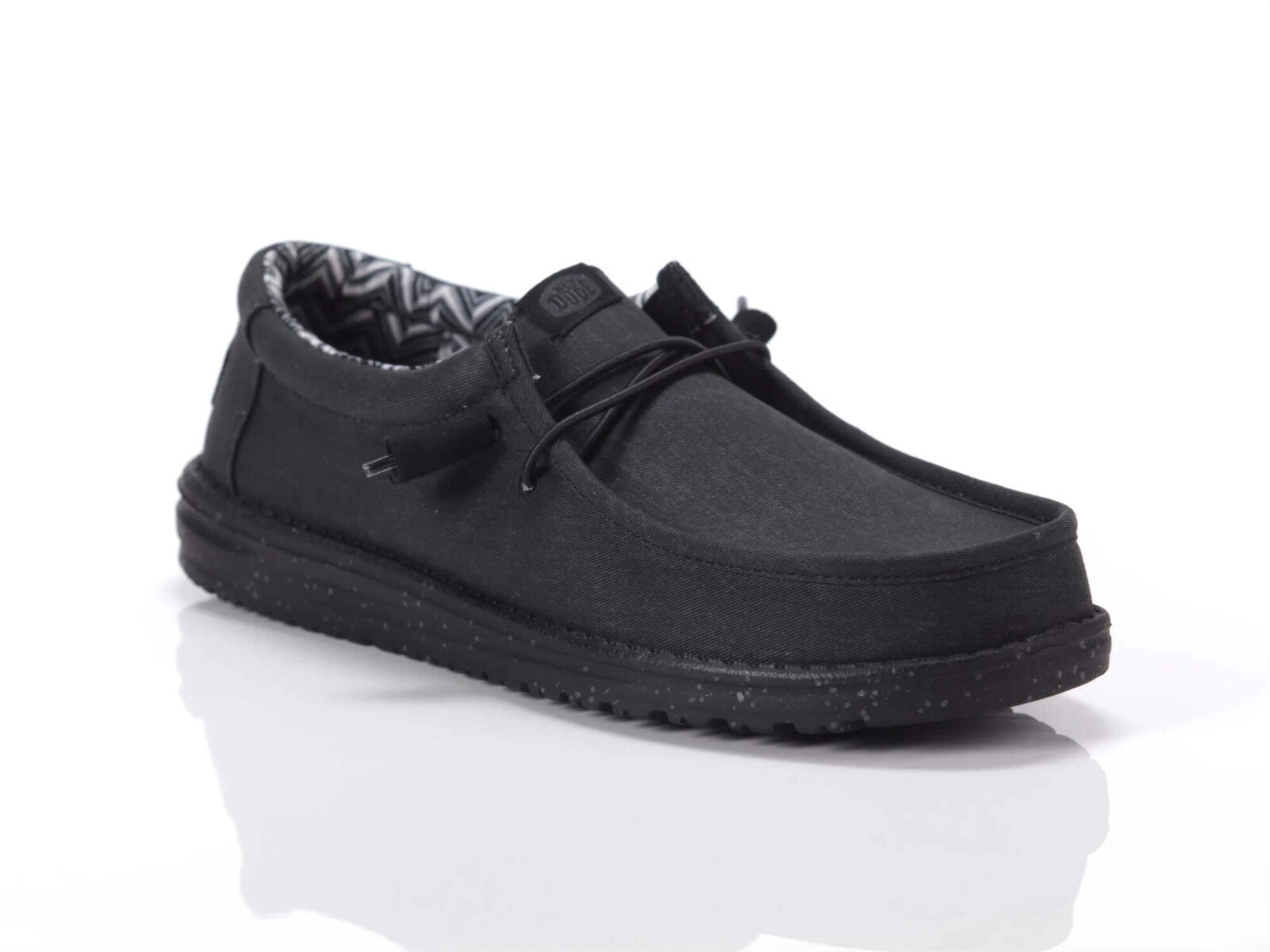 Hey Dude Wally 40700-060 Sneakers Men's US 9 Black Canvas Casual Shoes ...