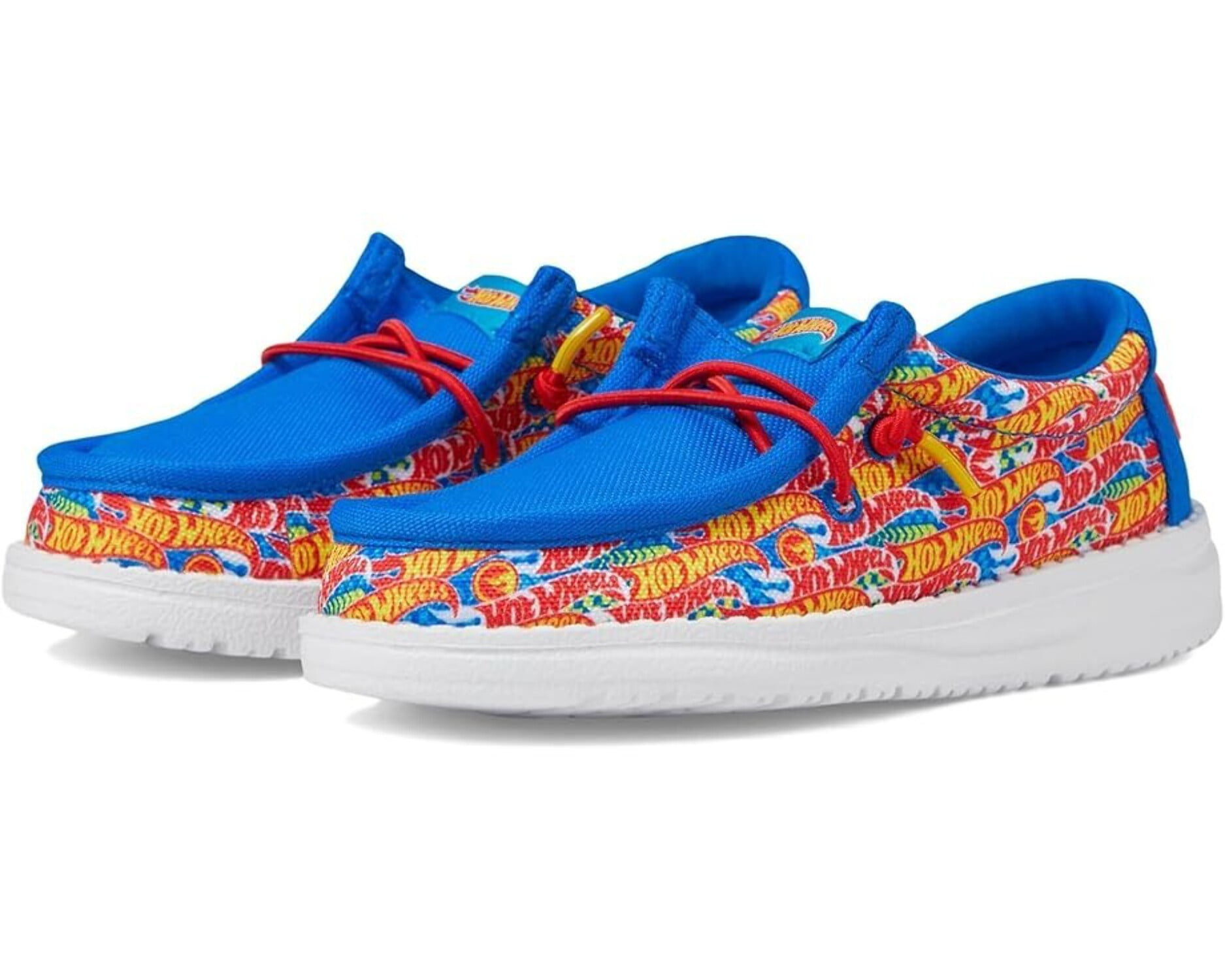 Hey Dude Wally Hot Wheels 42203-4NY Toddler 5 Blue Slip-On Casual Shoes ...