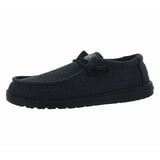 Hey Dude Men's Wally Sox Micro Total Black, Lace Up Loafers, Slip-on ...