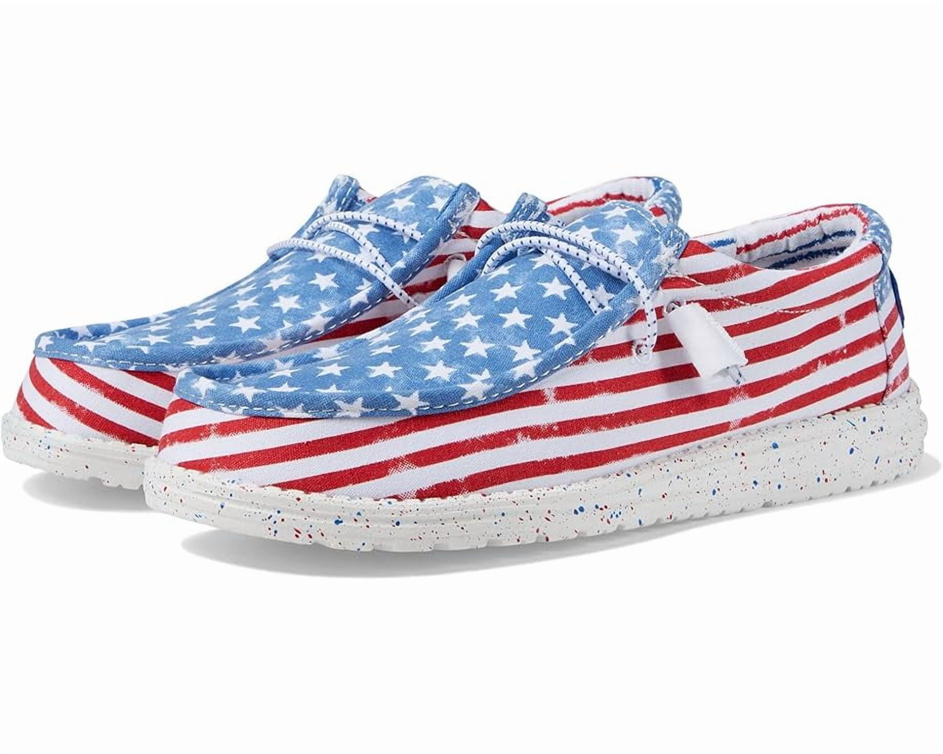 Hey Dude Wally Stars N Stripes Shoes - Walmart.com