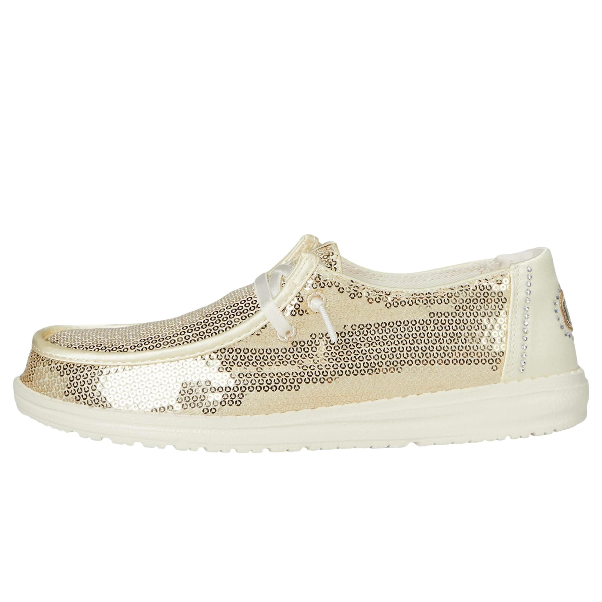 Hey Dude Wendy Disco Sequin Gold 43476-710 Women's Size 7 - Walmart.com