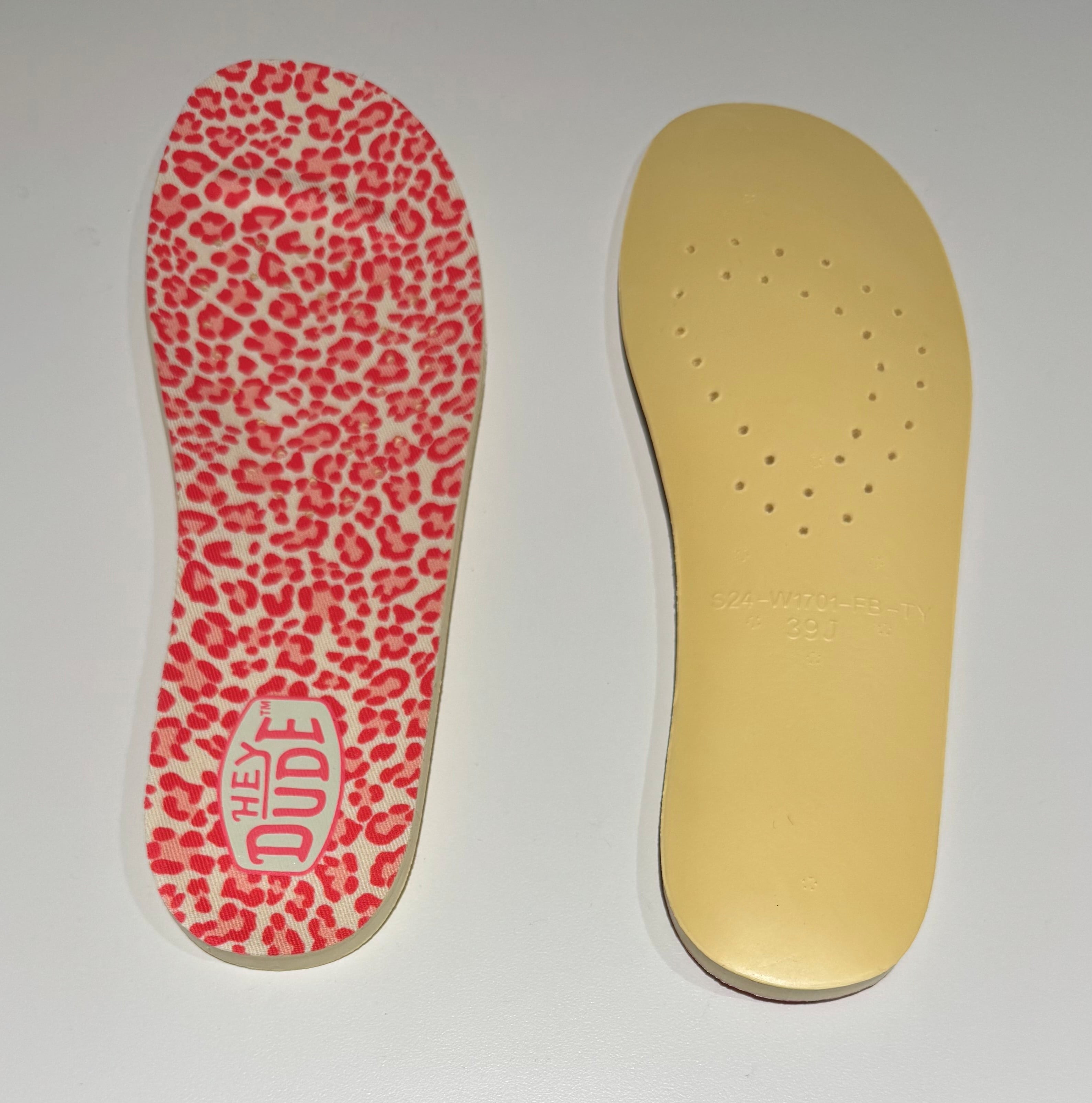 Hey Dude Women's Pink Cheetah Insoles light pink Size 6 | Women's Shoes ...