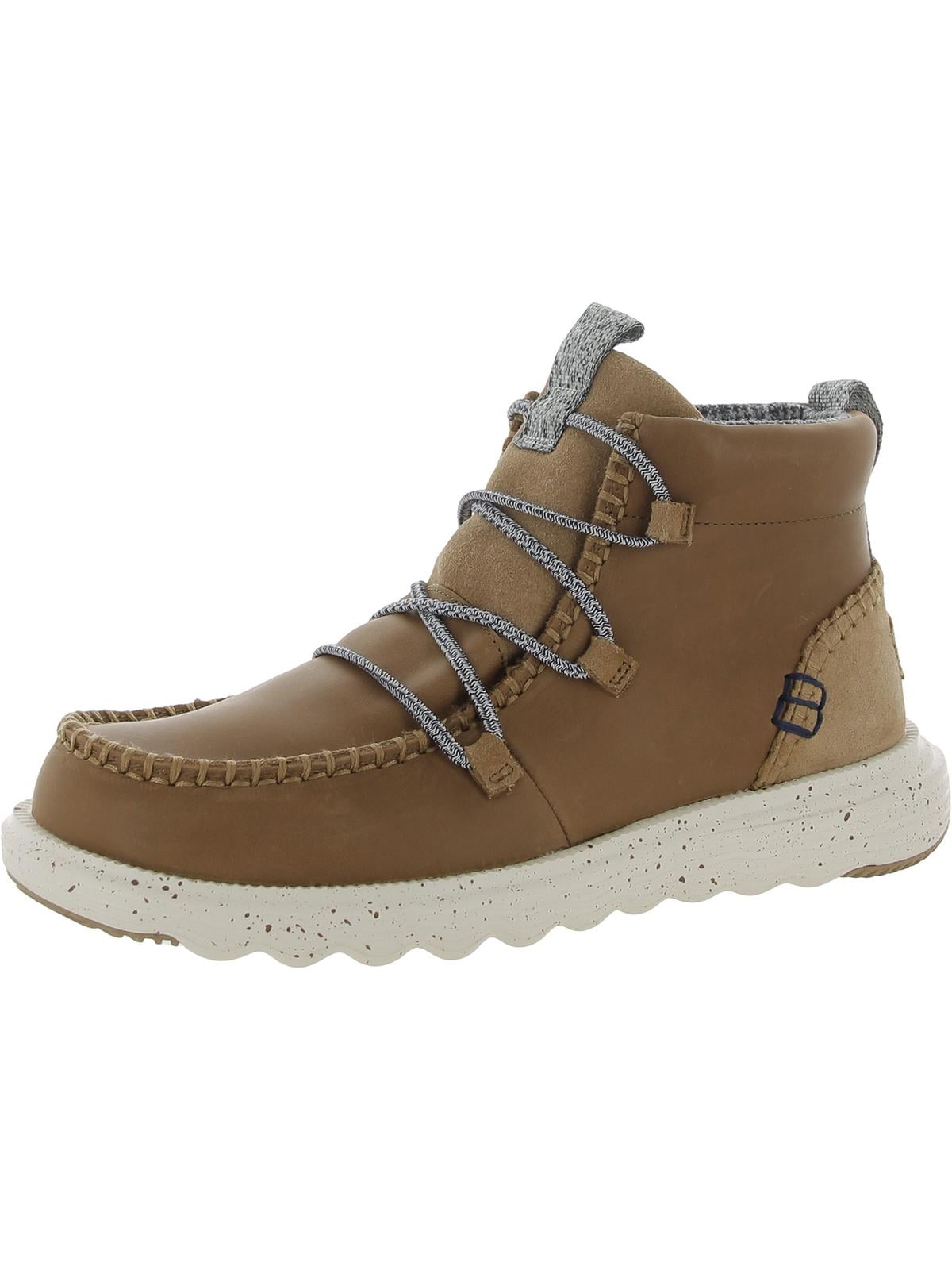 Hey Dude Womens Reyes Leather Moccasin Booties - Walmart.com