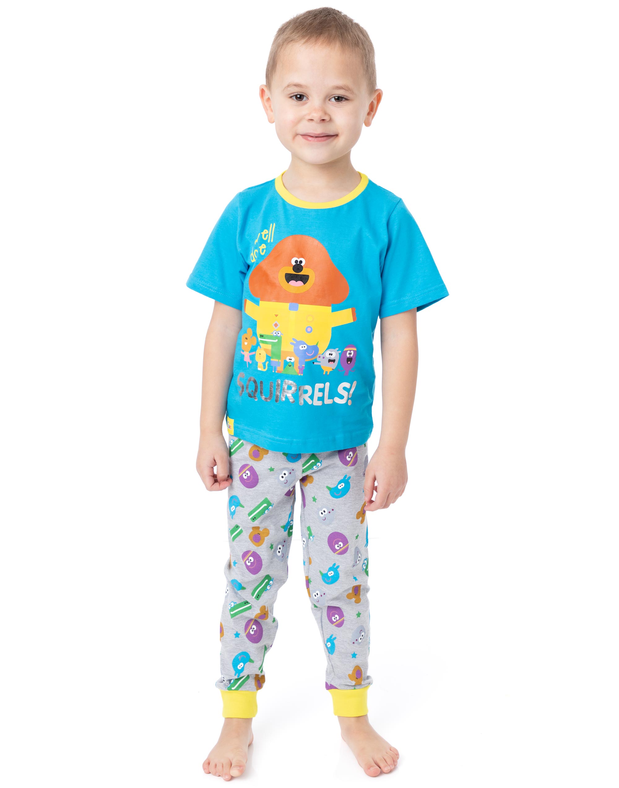 Hey Duggee Boys Blue Short Sleeve Long Leg Pyjama Set - Walmart.com