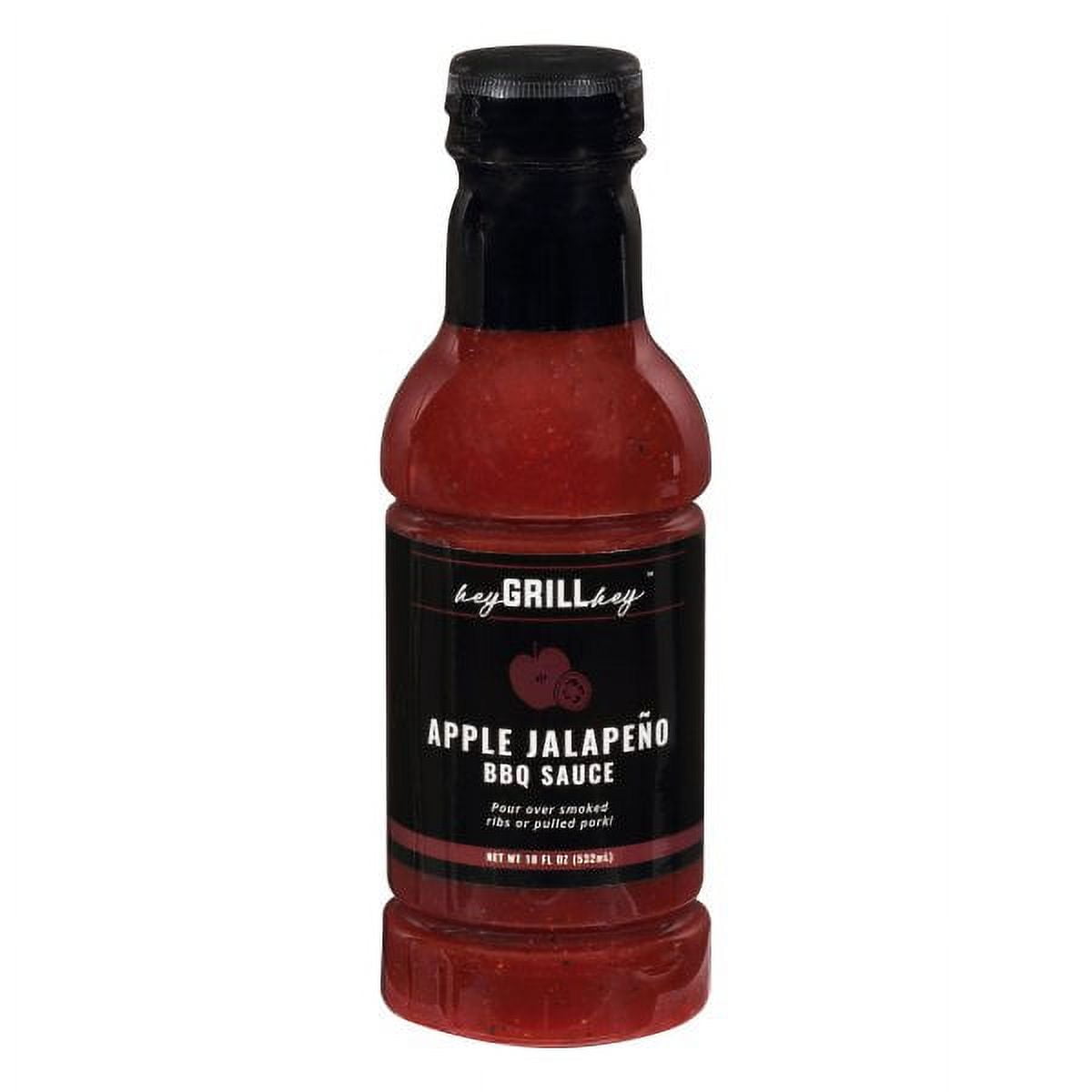 Hey Grill Hey Apple Jalapeno BBQ Sauce Sweet and Spicy 18 Oz Bottle ...