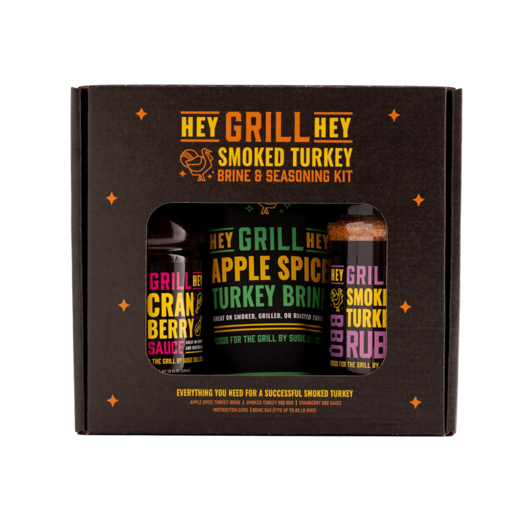 Hey Grill Hey FEV6 | Turkey Brine Kit | | Includes Apple Spice Brine ...