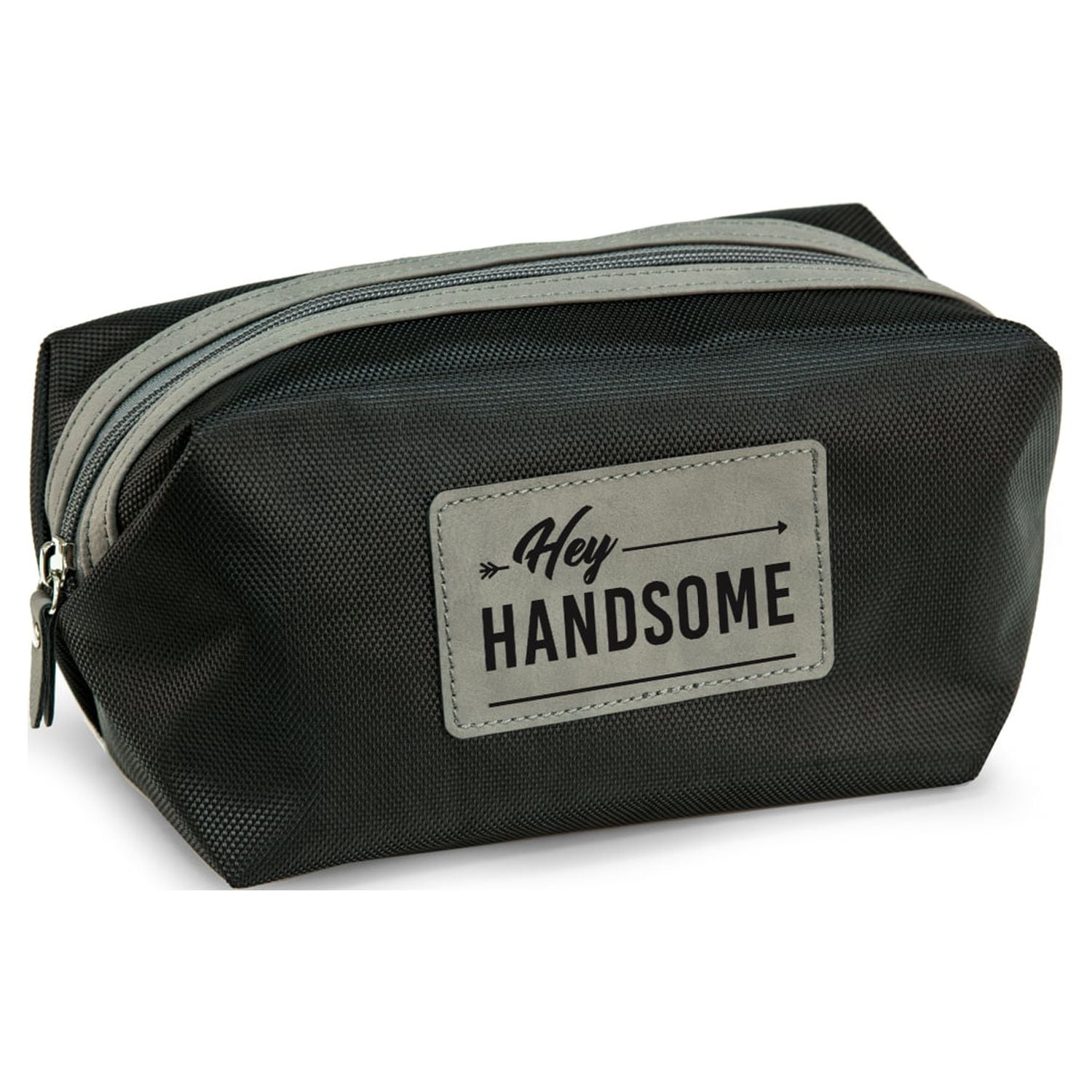 Hey Handome water resistant performance nylon dopp kit with black ...