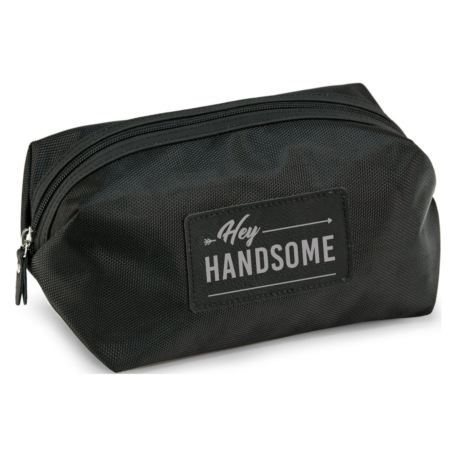 Hey Handome water resistant performance nylon dopp kit with grey ...
