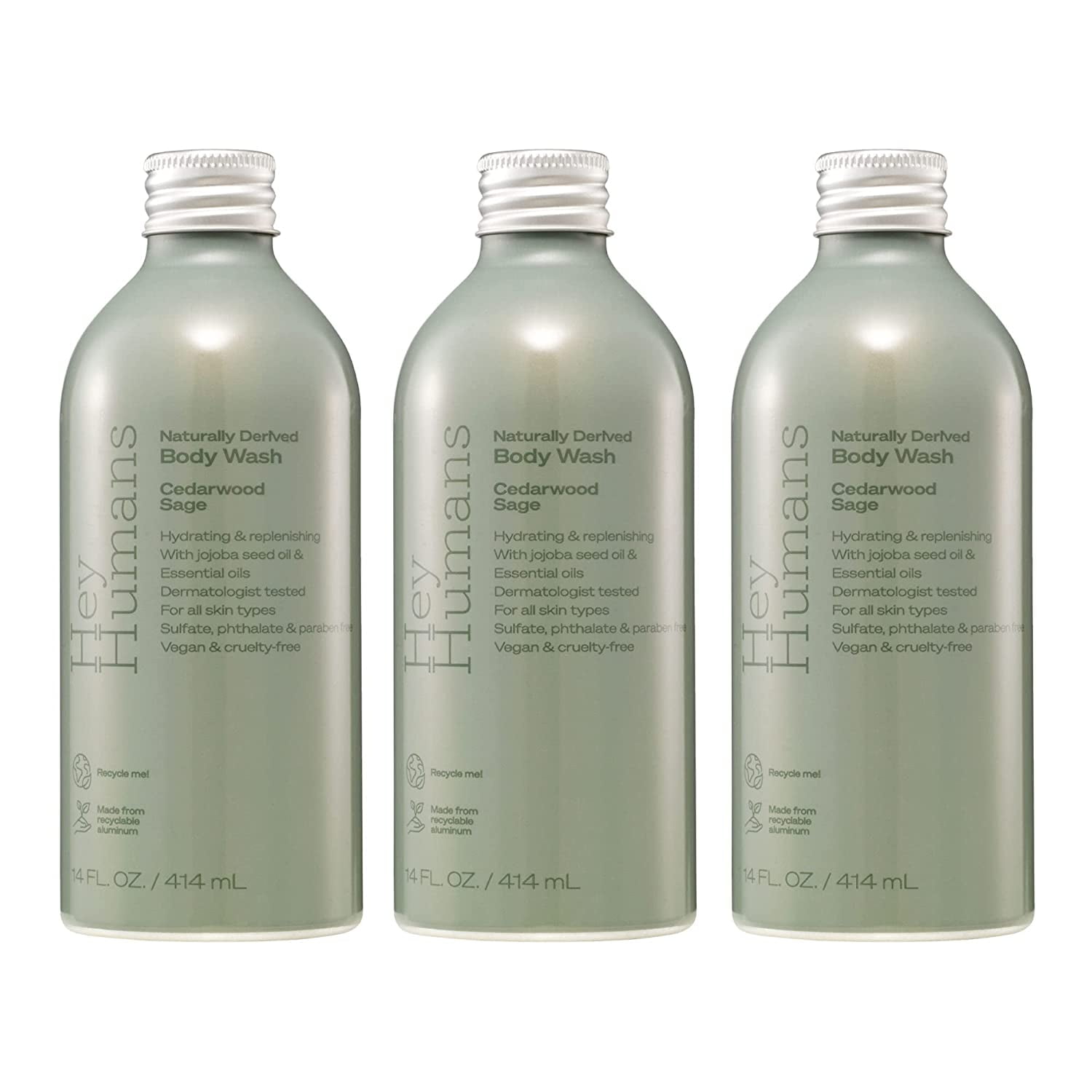 Hey Humans Body Wash Cedarwood Sage 14 Fl OZ (Pack of 3) - Walmart.com