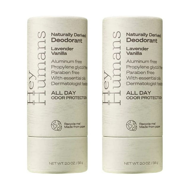 Hey Humans Vegan Zero Aluminum Natural Deodorant Lavender Vanilla, 2 oz ...