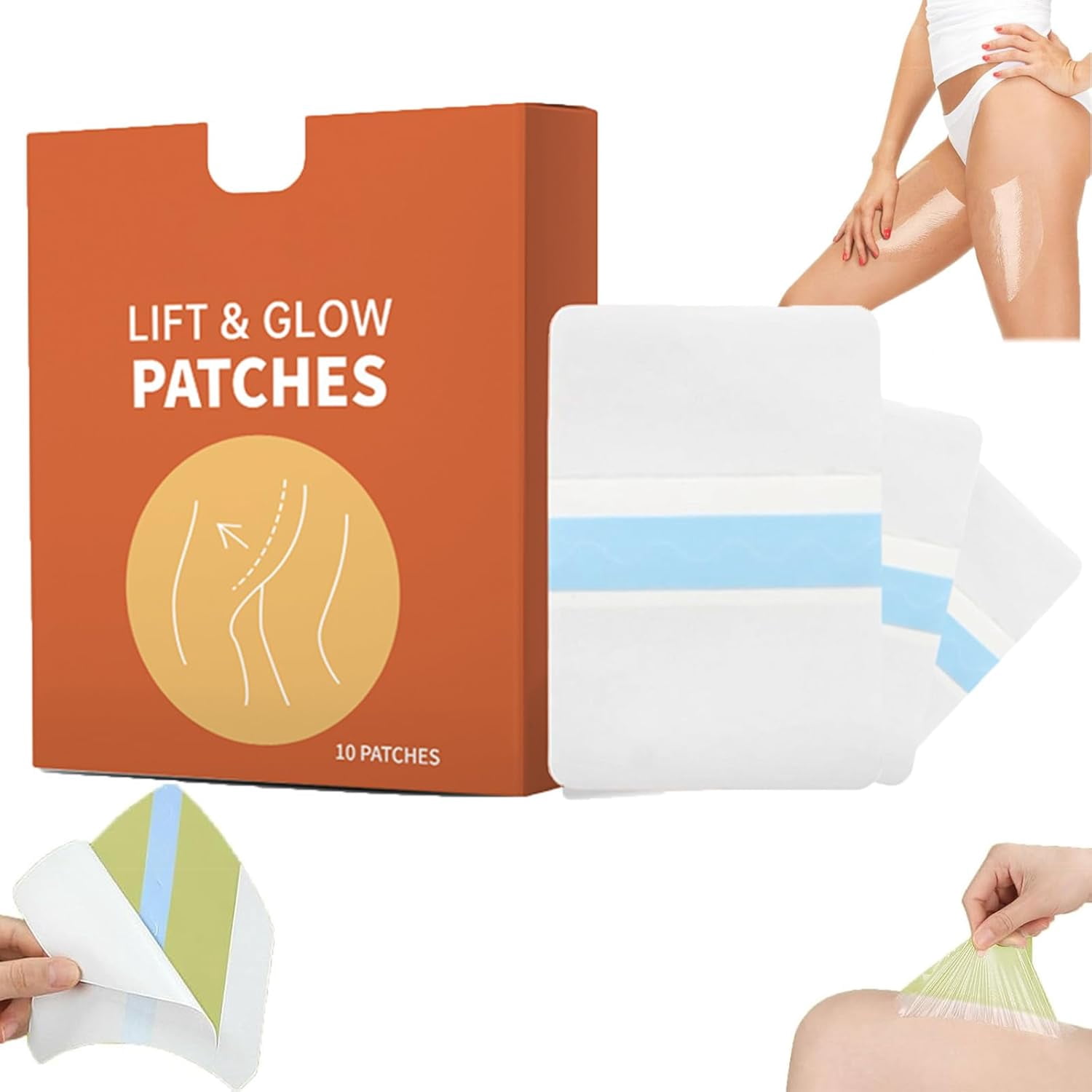 Hey Nip Thigh Lift Tape, Heynip Lift&Glow Invisible Patches, Hey Nip ...