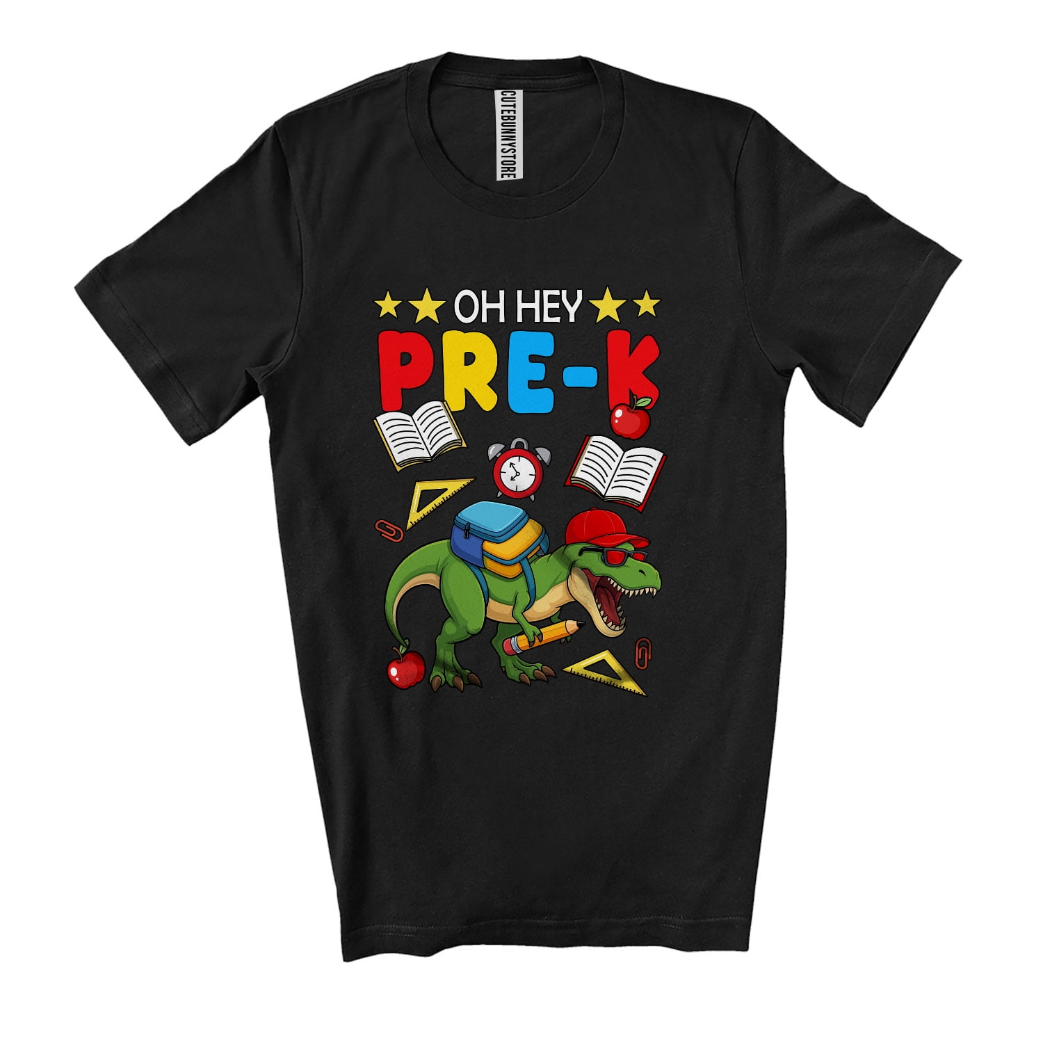 Hey Pre-K; Amusing Back To School Teacher Boy Student T-Rex Pre-K ...