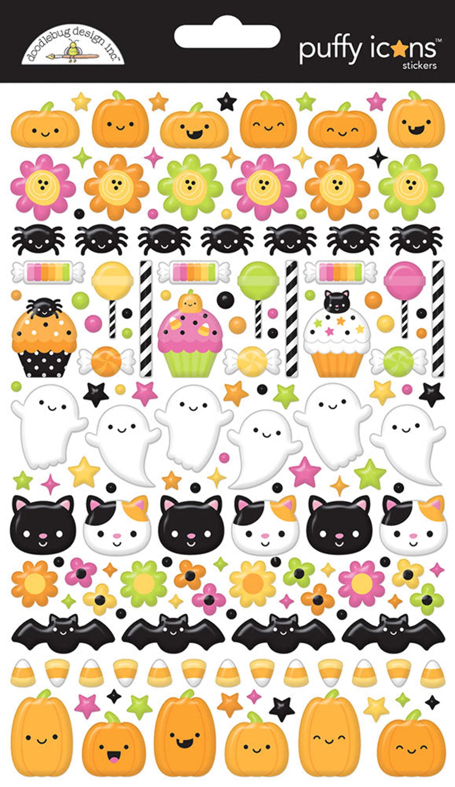 Hey Pumpkin Collection - Puffy Stickers - Icons - Walmart.com
