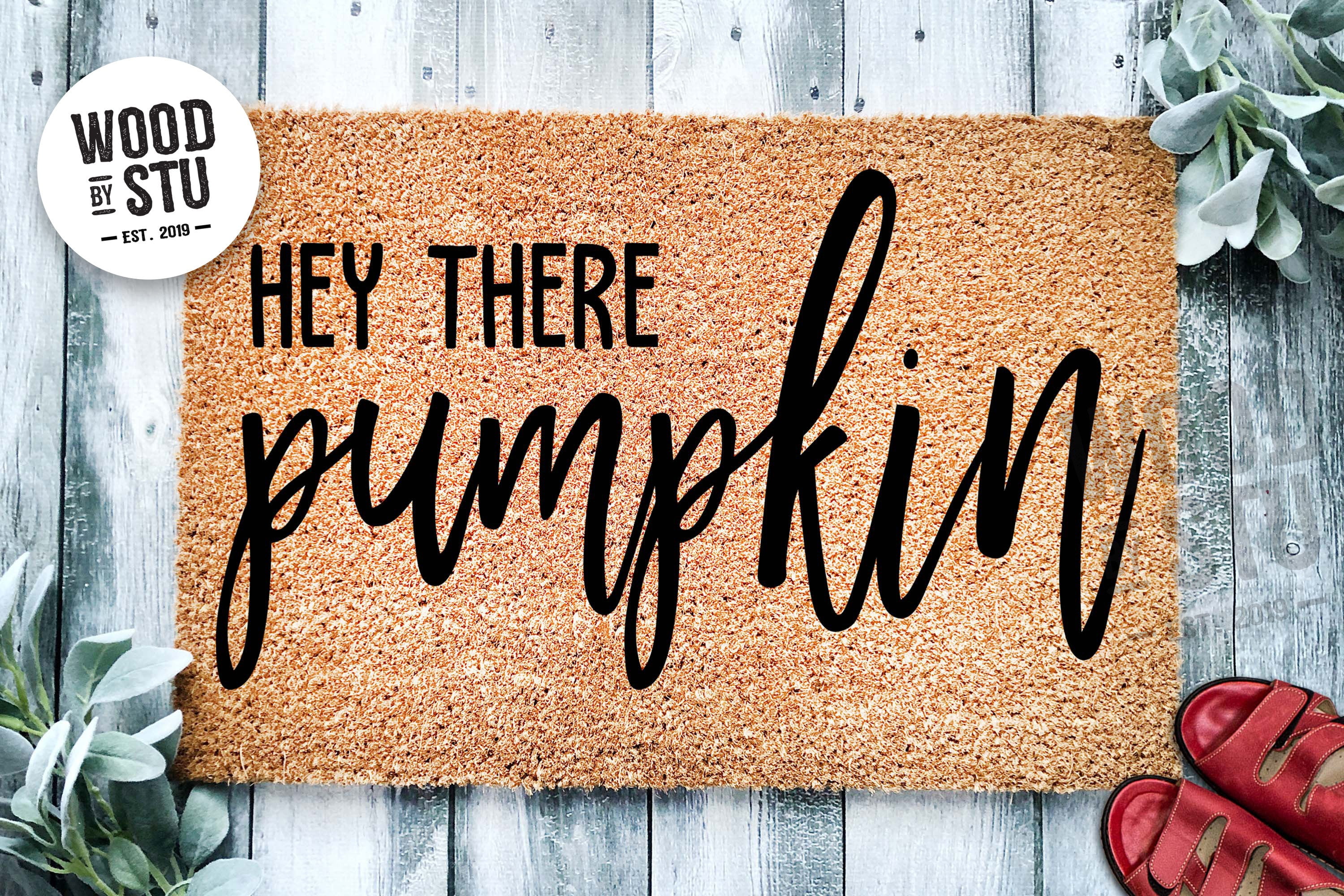 Hey There Pumpkin Door Mat | Fall Doormat | Welcome Mat | Pumpkin Door ...