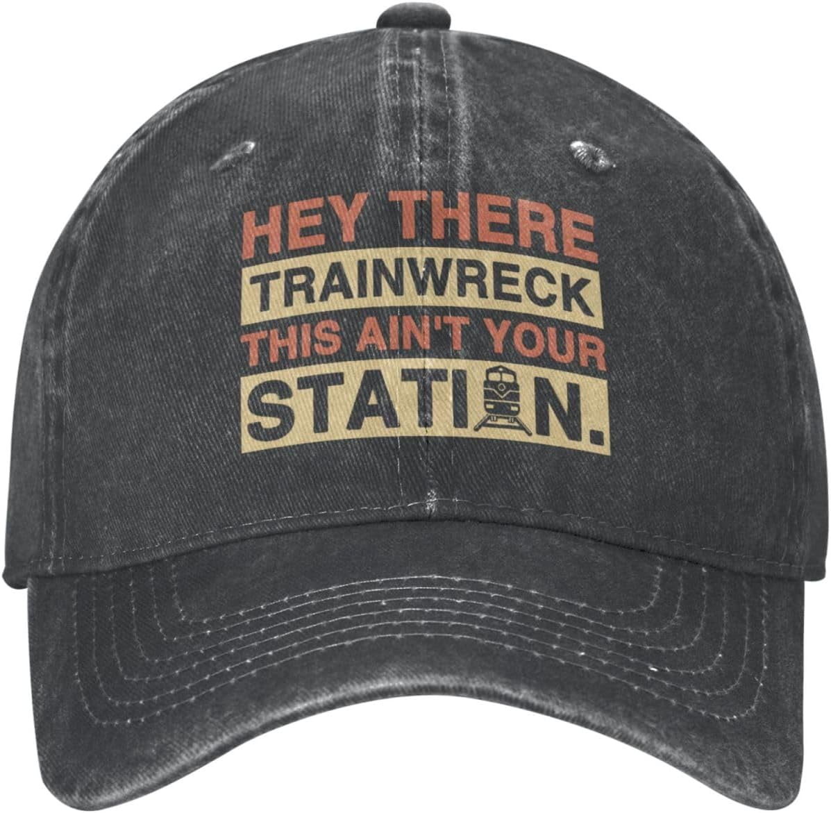Hey There Trainwreck Hats for Men Baseball Cap Hey There Trainwreck ...