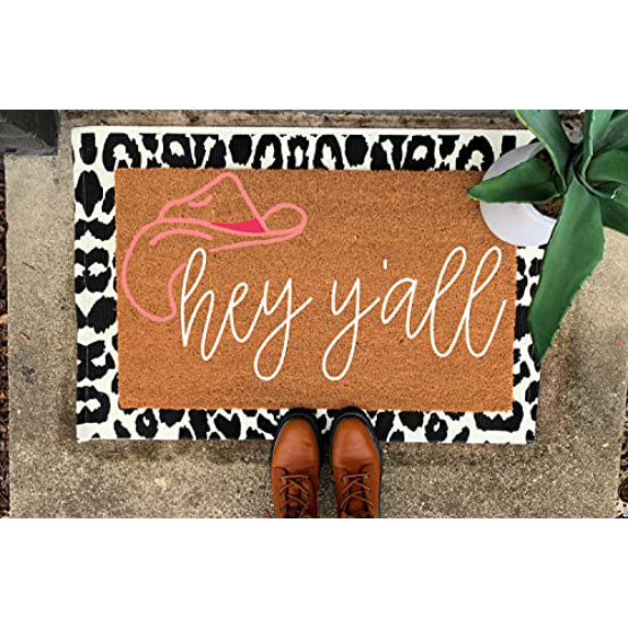 Hey Y'all Doormat Front Entrance Door Mat for Waterproof Floor Mat for ...