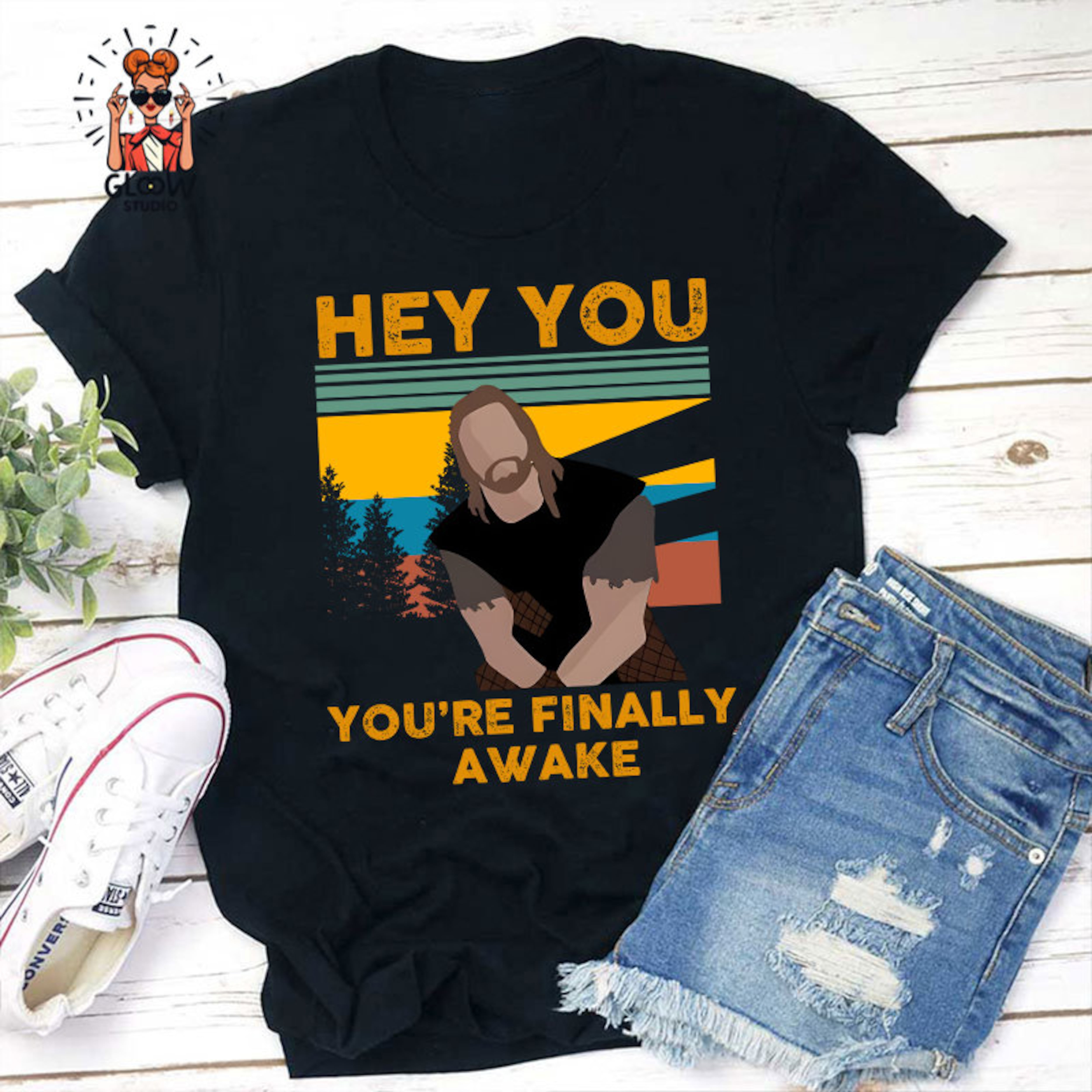 Hey You You're Finally Awake - Skyrim Meme Essential Vintage T-Shirt ...