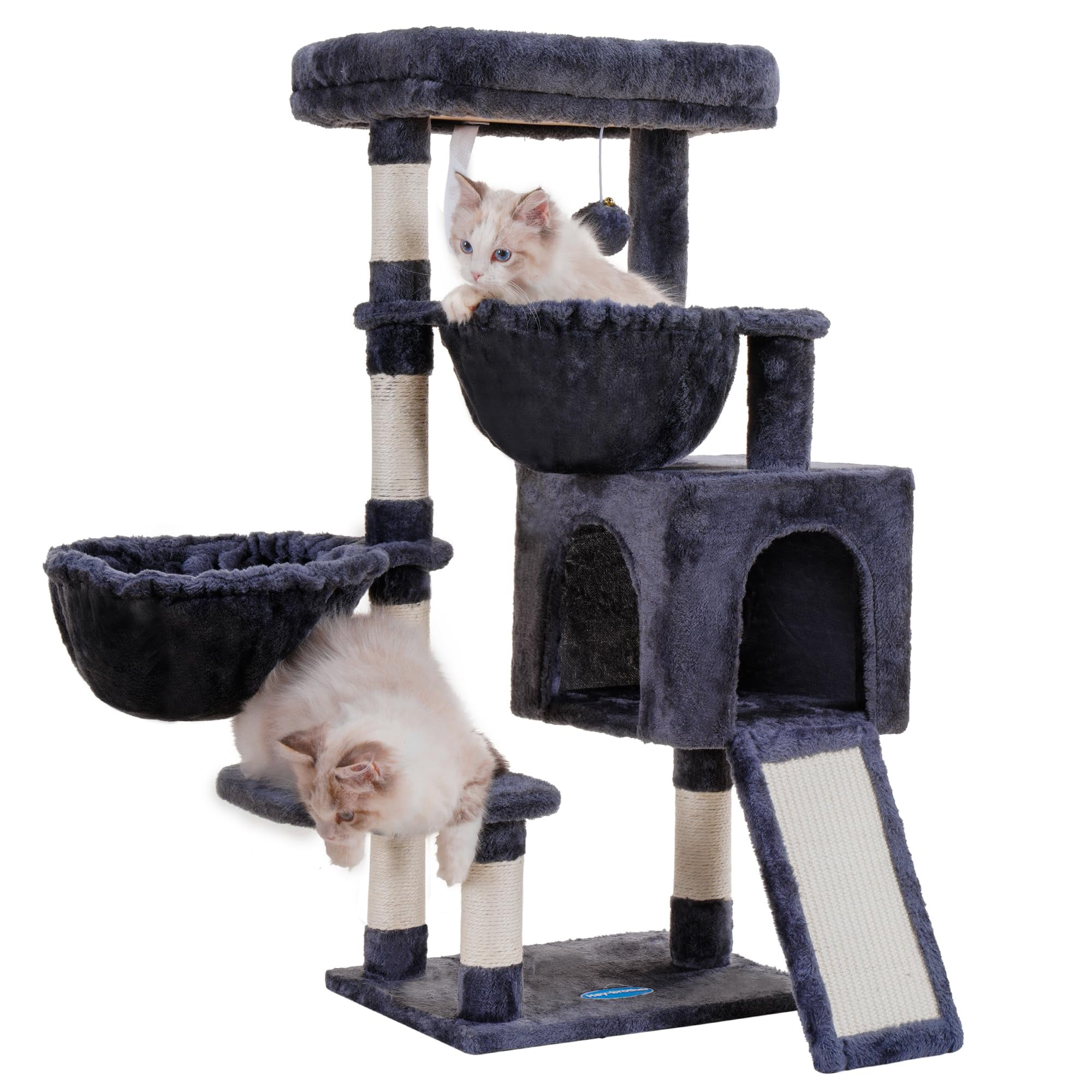 Hey-brother Cat Tree, Cat Tower for Indoor Cats, Cat House with Large ...