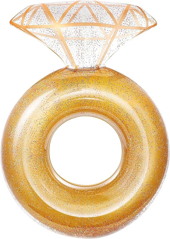 HeySplash Pool Floats, Inflatable Diamond Ring Pool Float, Large ...