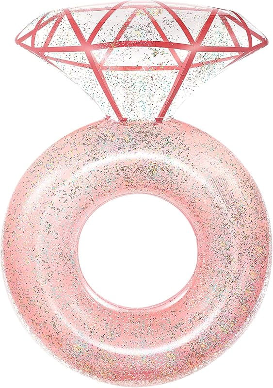 HeySplash Pool Floats, Inflatable Diamond Ring Pool Float, Large ...