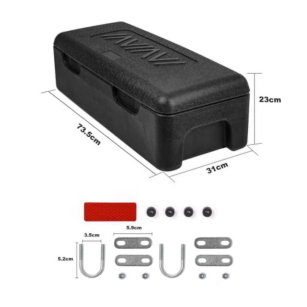 HeyUTV Universal ATV UTV Quad Storage Trunk Cargo Box for Front or Rear ...