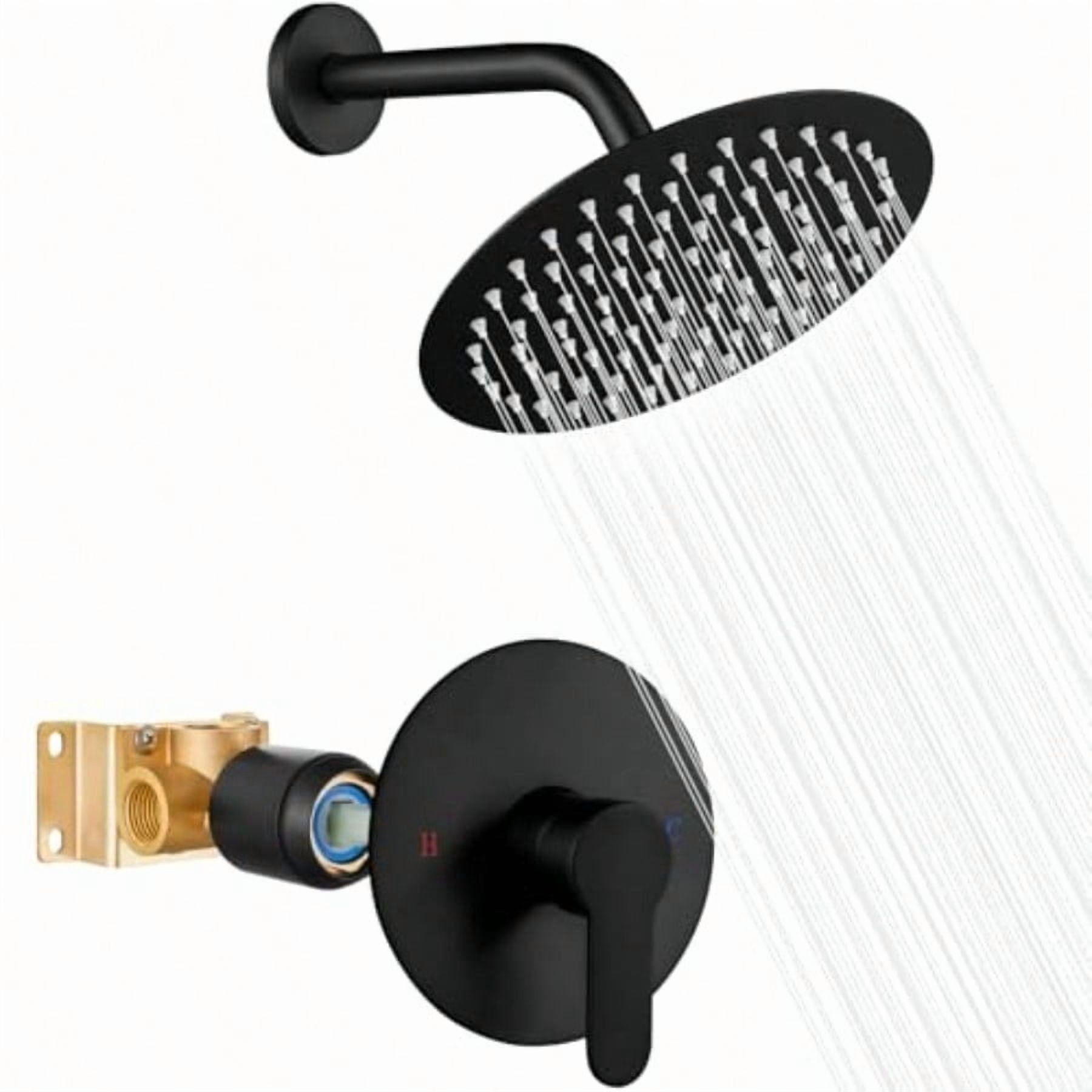 Heyalan Shower Faucet Set with Vae Kit8 Inch Bathroom Rainfall Shower ...