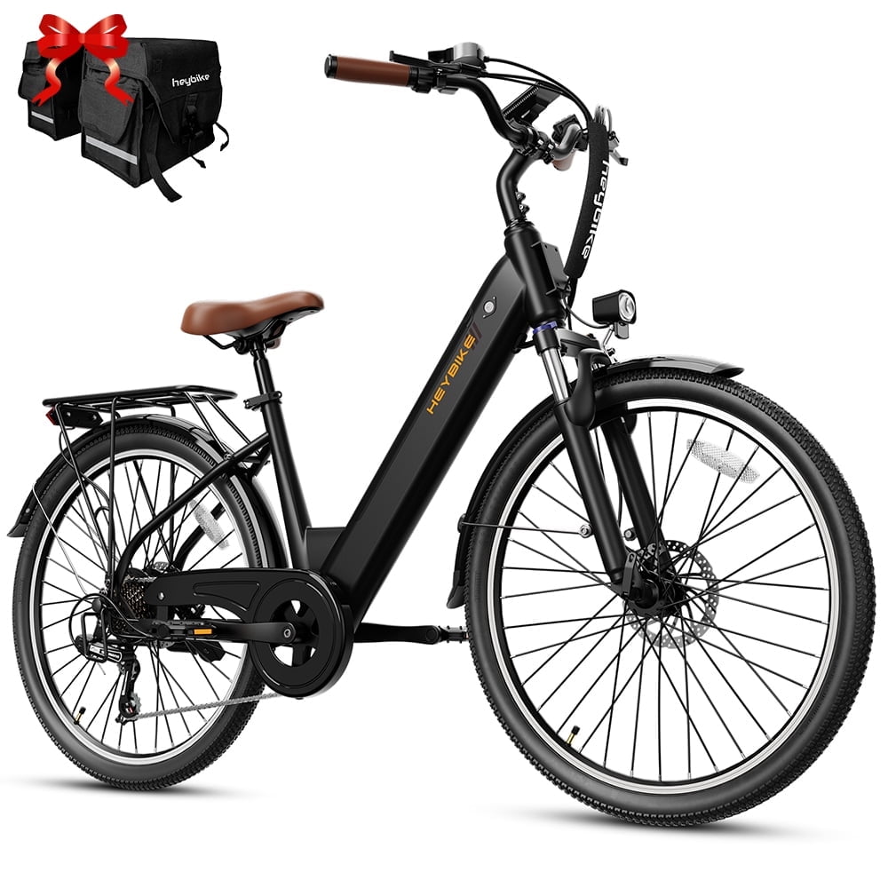 Heybike 26" Electric Bike for Adults, 500W City Cruiser Ebike with 36V 13AH Removable Battery ...