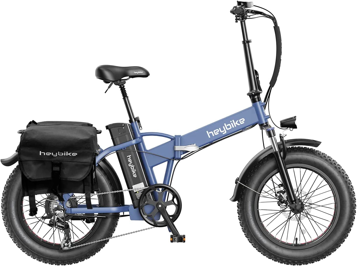 Heybike Mars 500W 20" Fat Tire Foldable Ebike: Removable Battery, Dual Shock Absorber, Electric ...