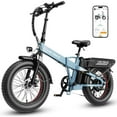 "Heybike Aluminum Frame Mars 20"" x 4.0 Fat Tire Foldable Electric Bike with 500W Motor & 48V ...