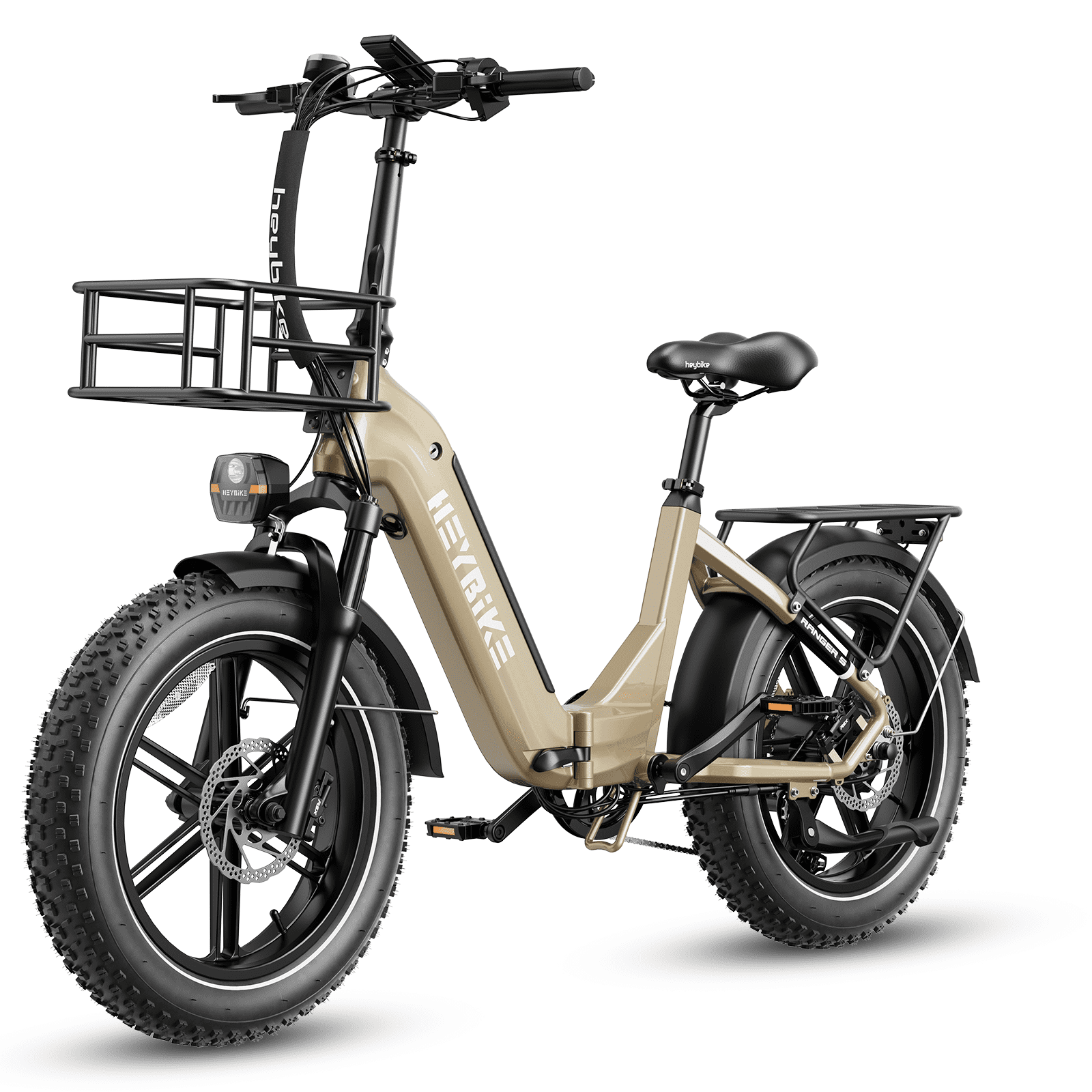 Heybike Ranger S Electric Bike for Adults, 750W Foldable Ebike with 48V 14.4AH Removable Battery ...