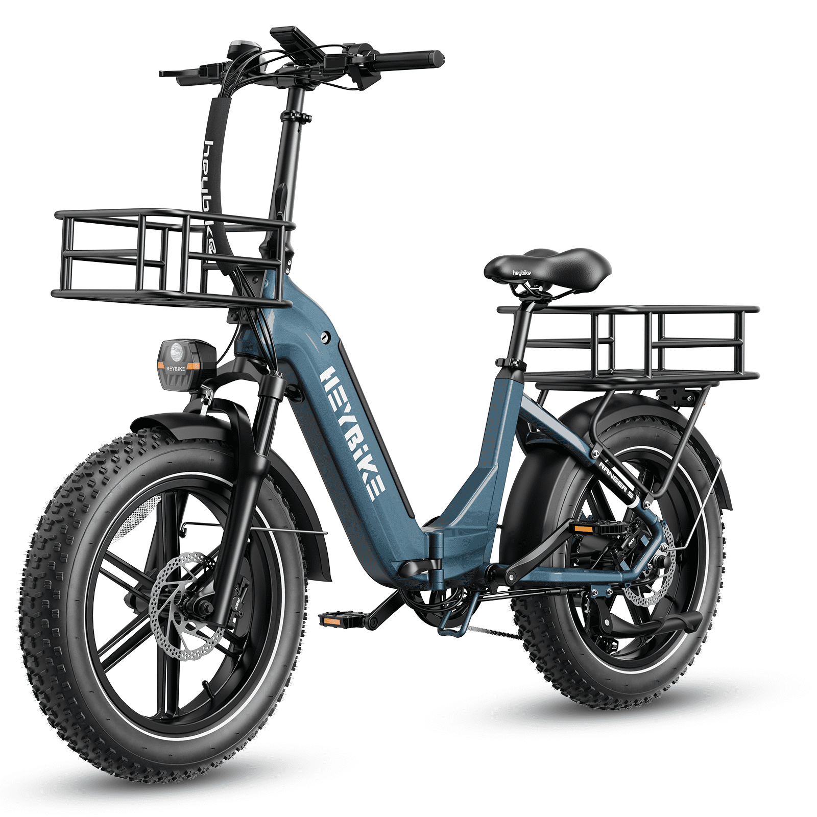 Heybike Ranger S Electric Bike for Adults, 750W Foldable Ebike with 48V 14.4AH Removable Battery ...